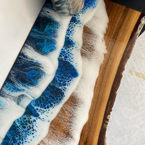 Ocean Wave Console Table, Epoxy Entryway Table Console, Entry Way Table ...