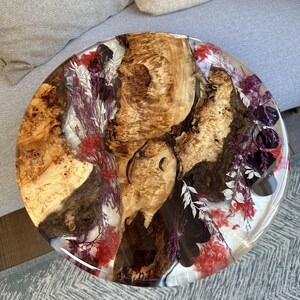 Pressed Flower Epoxy Table Art Table Floral Resin Design - Etsy