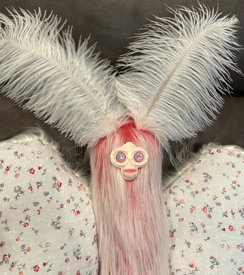 MOTH Long Furby Plush W/ Spine - Art Doll - Etsy