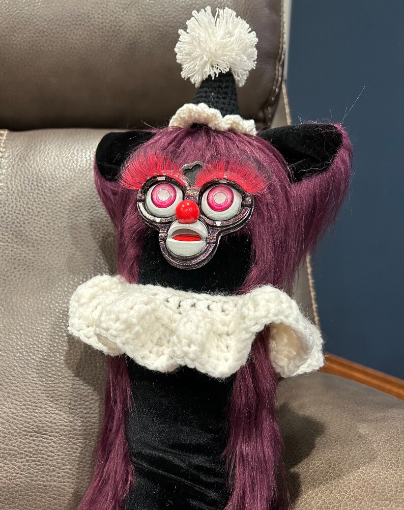 CLOWN Long Furby Plush W/ Spine 5 Ft Art Doll - Etsy Australia