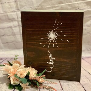 Sign of Hope, Hope Sign, Inspirational Wooden Sign, Christian Sign ...