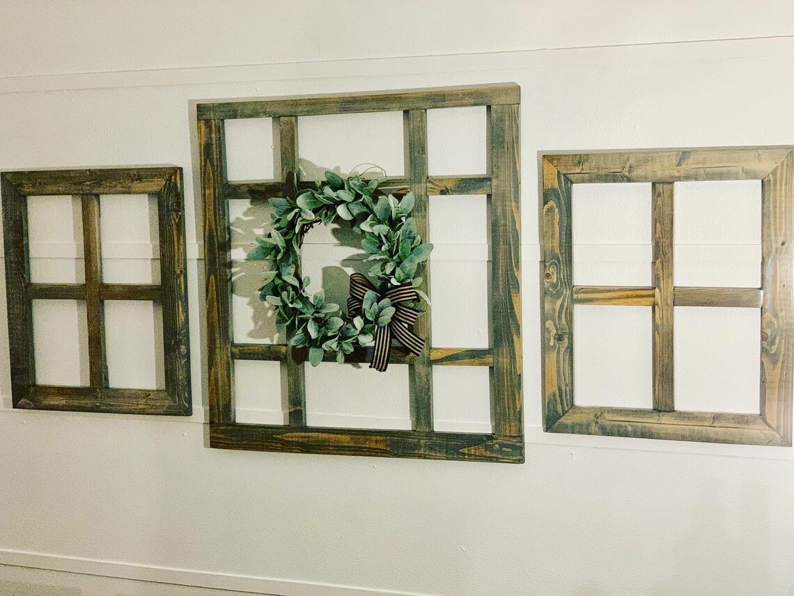 Rustic Window Panes Farmhouse Windows Window Set Window | Etsy