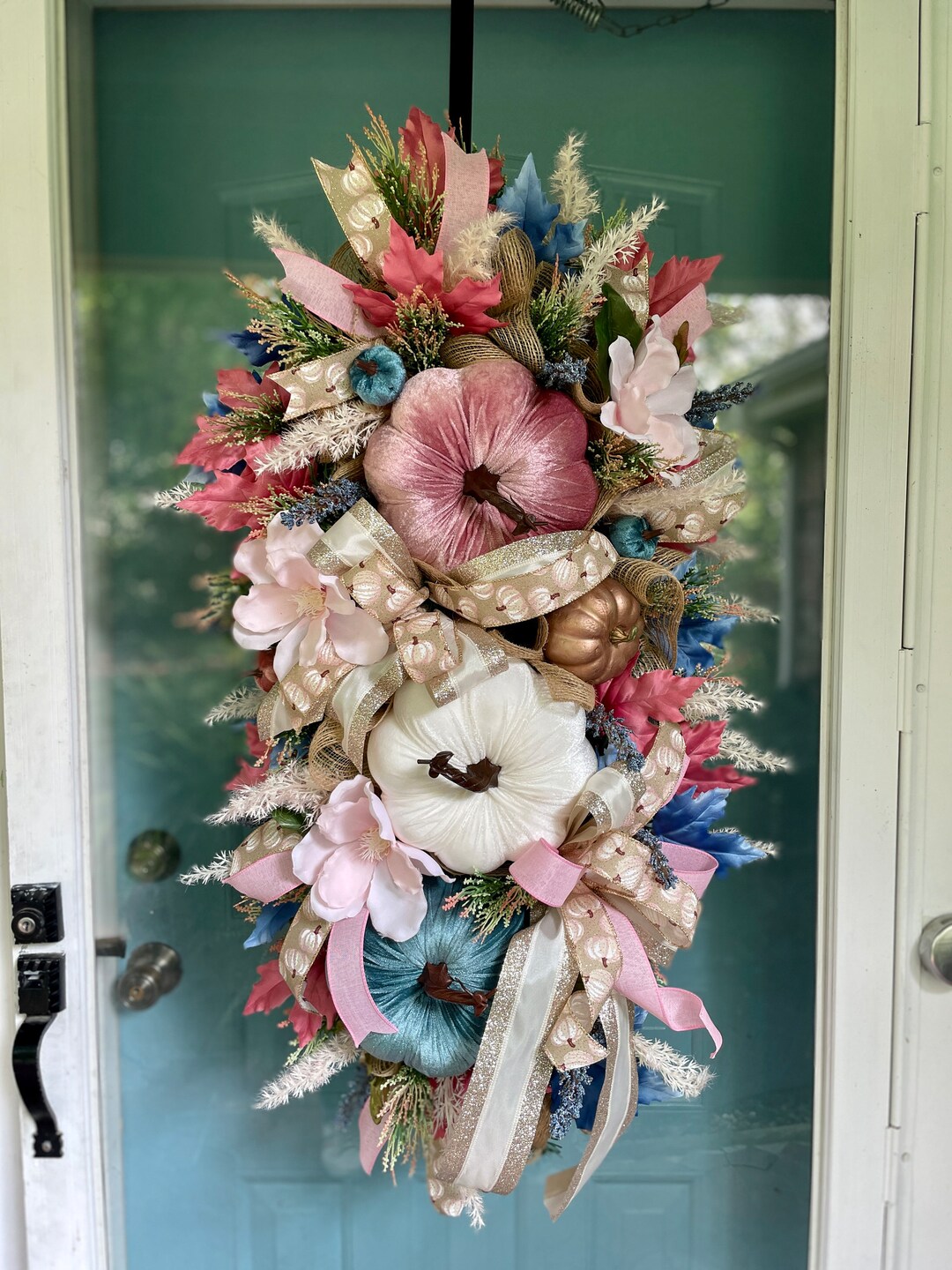 Fall Wreath, Fall Centerpiece, Fall Home Decor, Fall Pumpkin, Wreaths ...