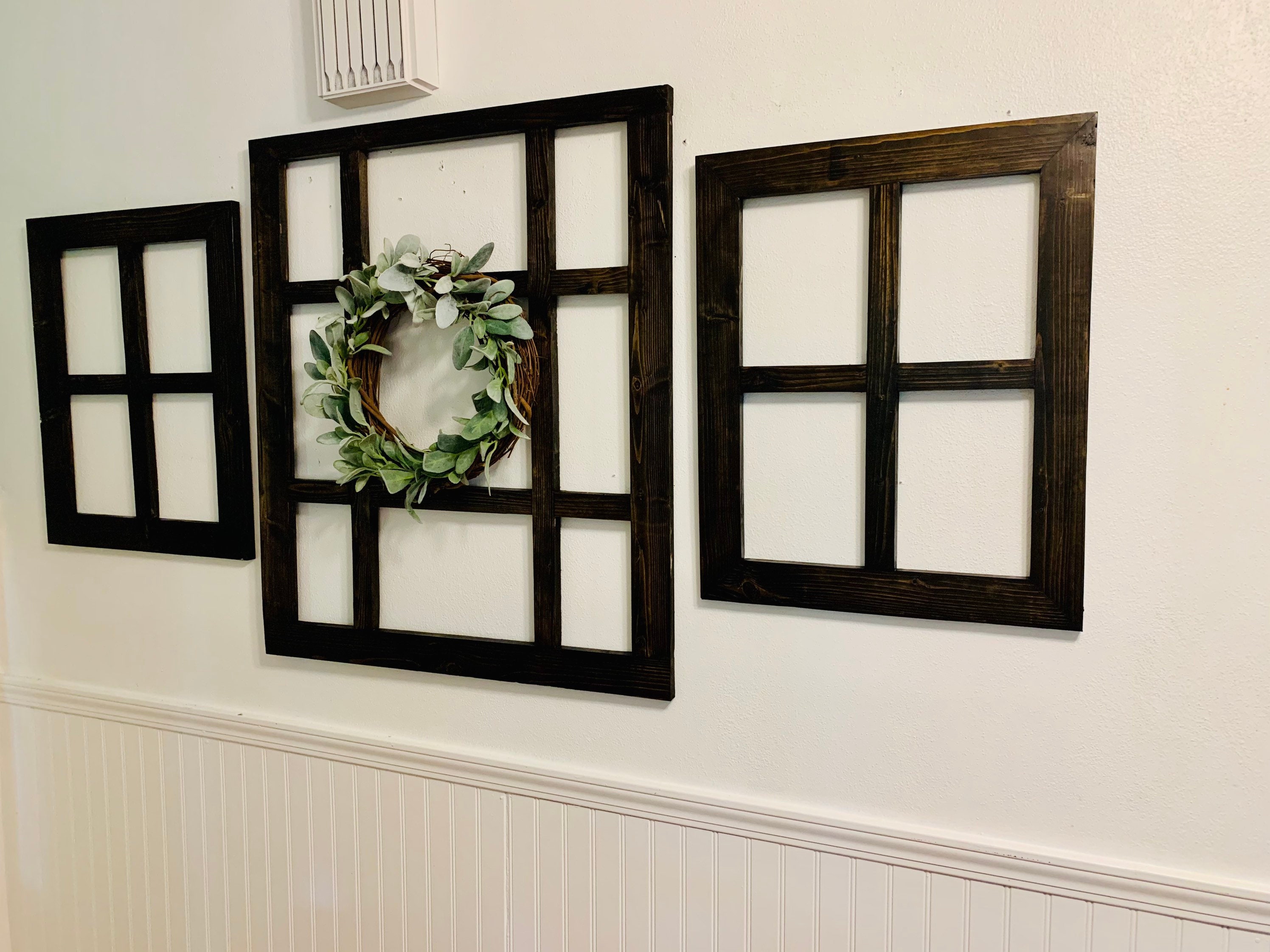 Rustic Window Panes, Farmhouse Windows, Window Set, Window Inspired ...