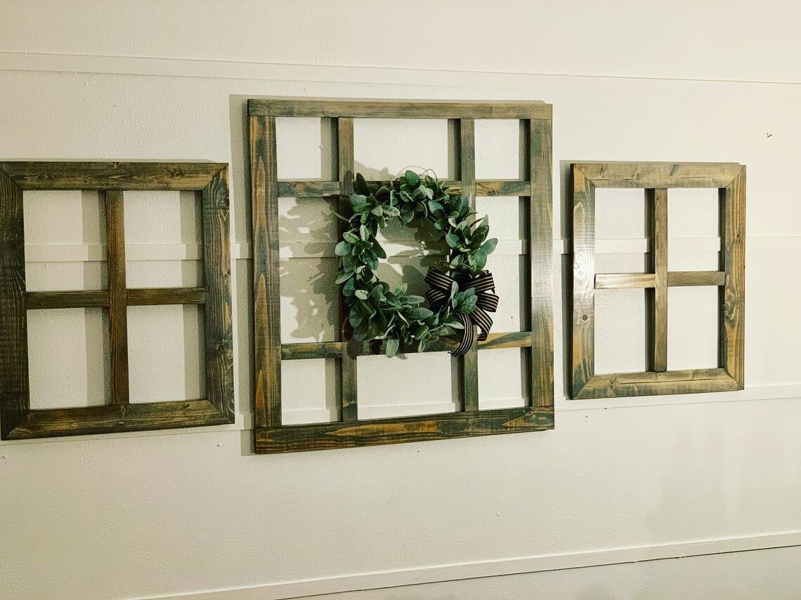 Rustic Window Panes Farmhouse Windows Window Set Window | Etsy