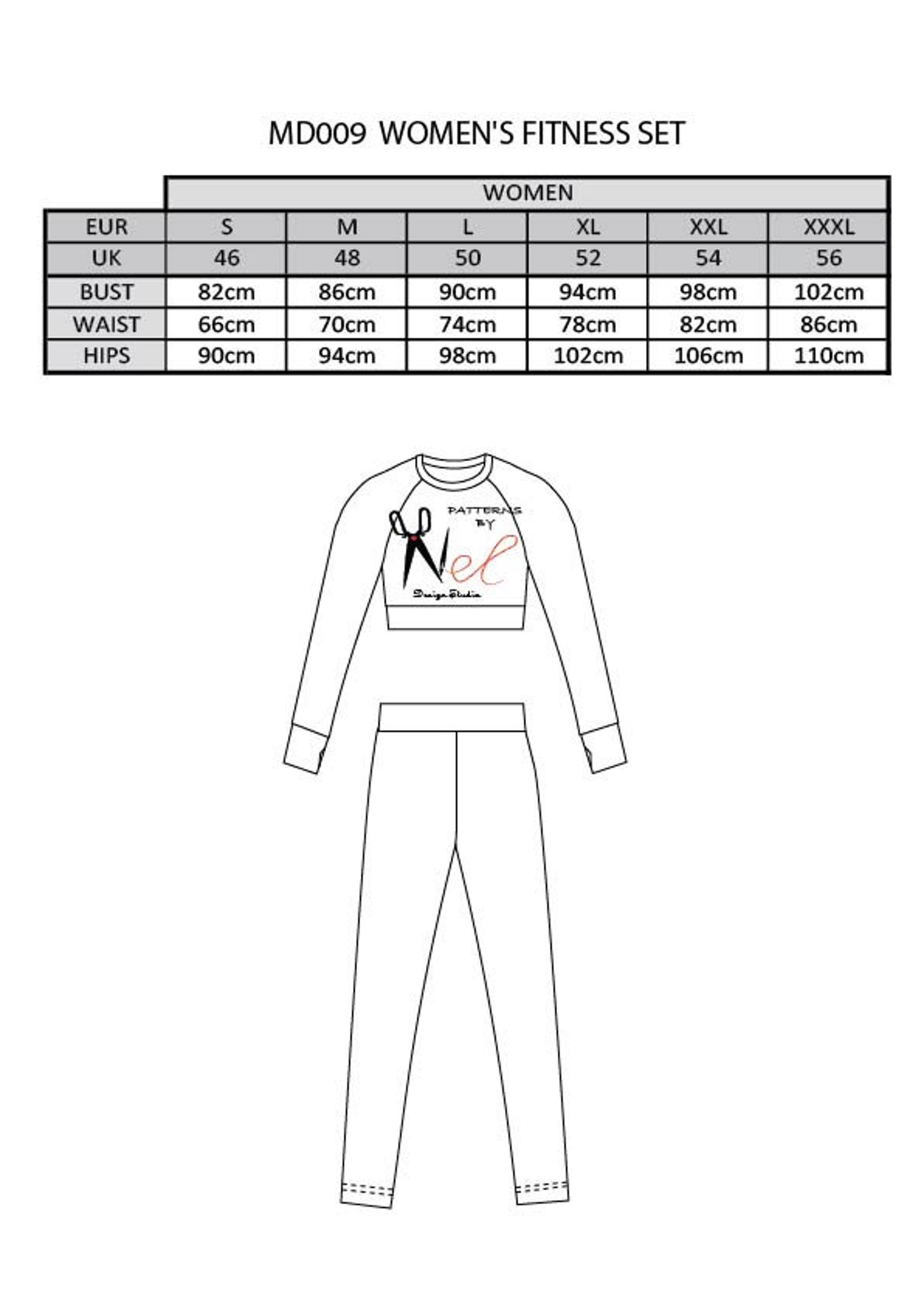 Sewing Patterns. WOMEN'S Body Wedge,set for Fitness Sports.pdf - Etsy