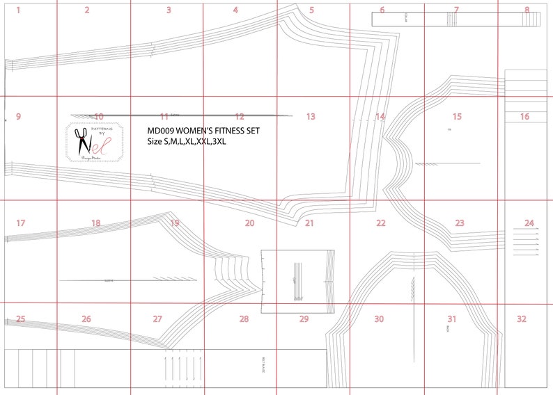 Sewing Patterns. WOMEN'S Body Wedge,set for Fitness Sports.pdf - Etsy