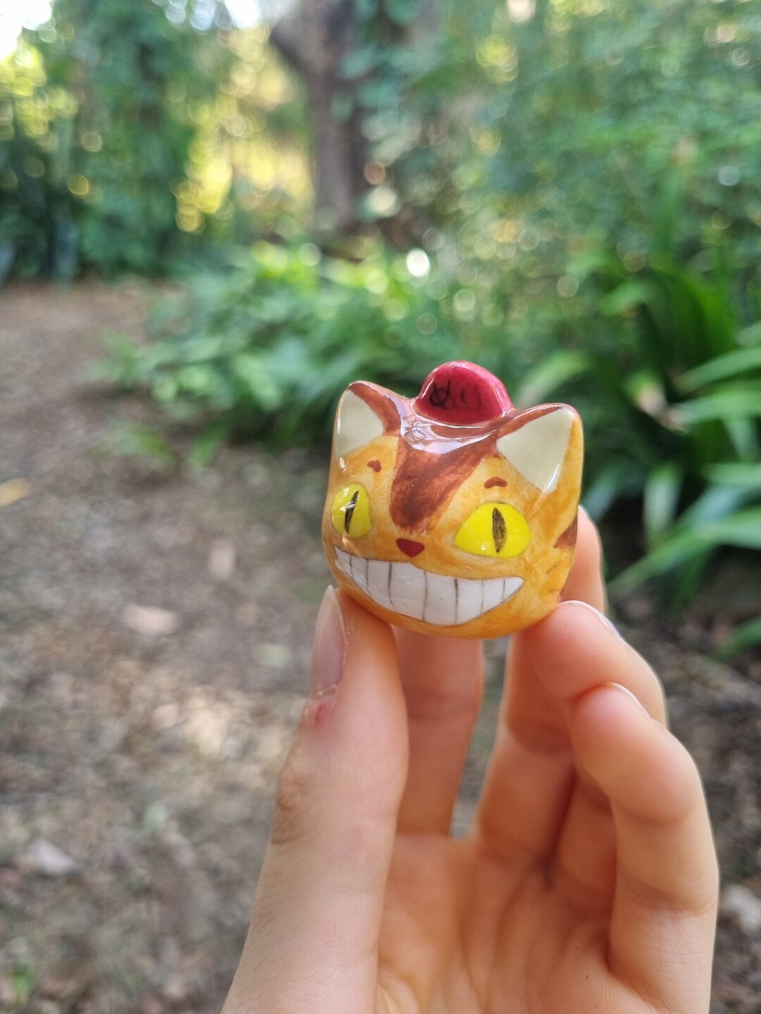 Cat Bus Head Figure Handmade Ghibli Ceramic - Etsy