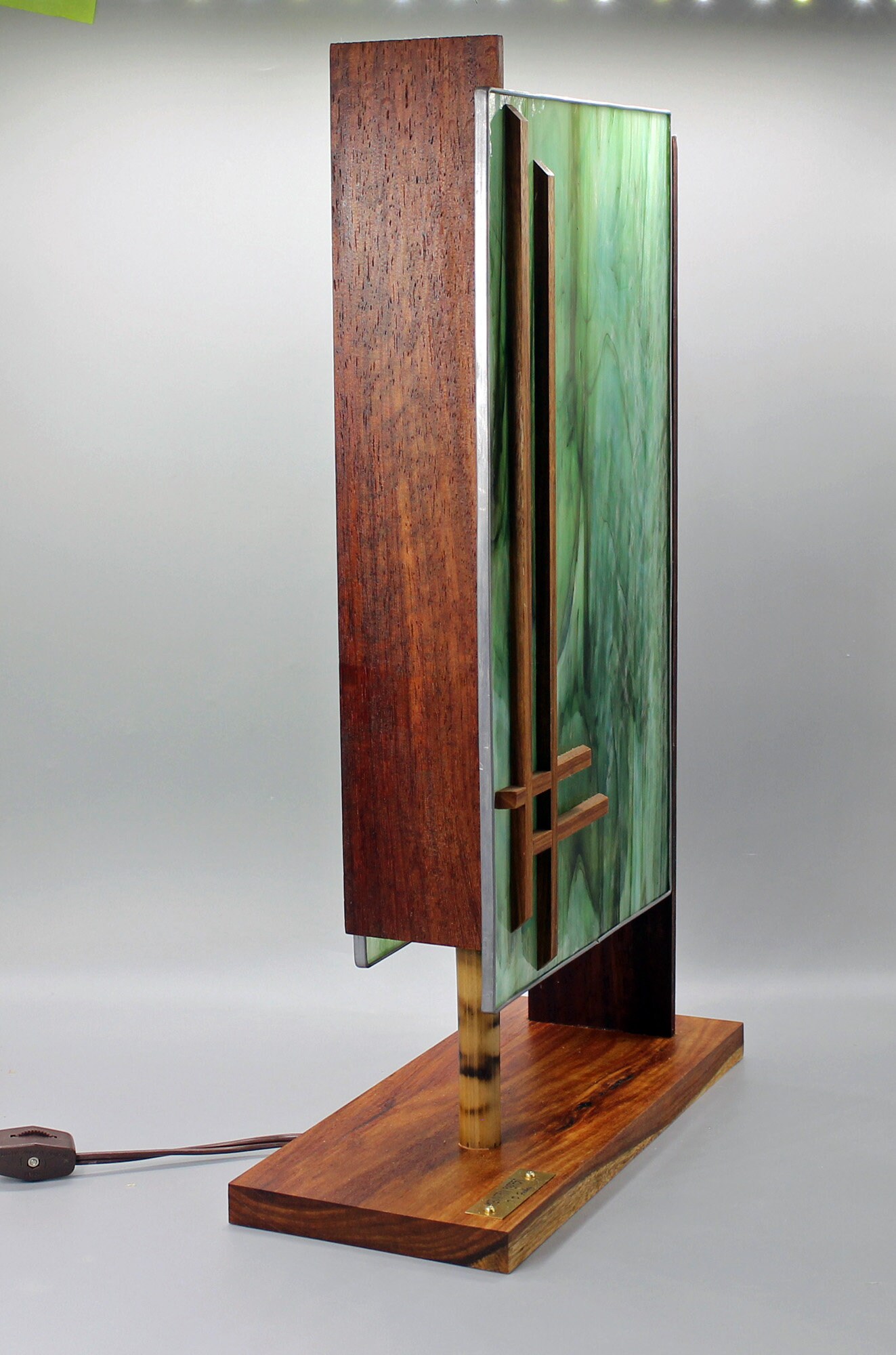 Tall Arizona Mission Lamp a Modern Frank Lloyd Wright Inspired Stained ...