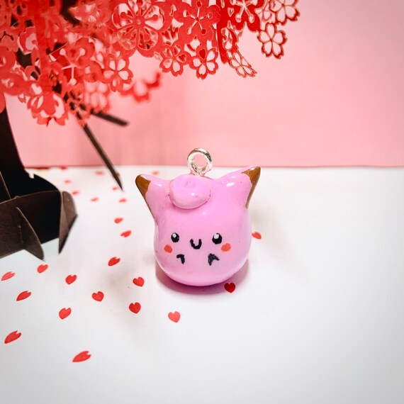 Cute Clefairy Pokemon Charm Pokemon Keychain Pokemon | Etsy