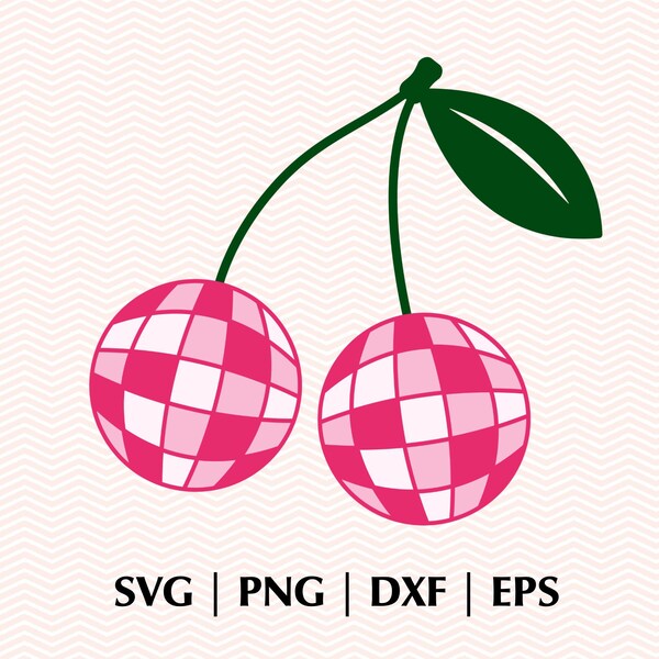 Disco Ball Cherry Svg - Etsy
