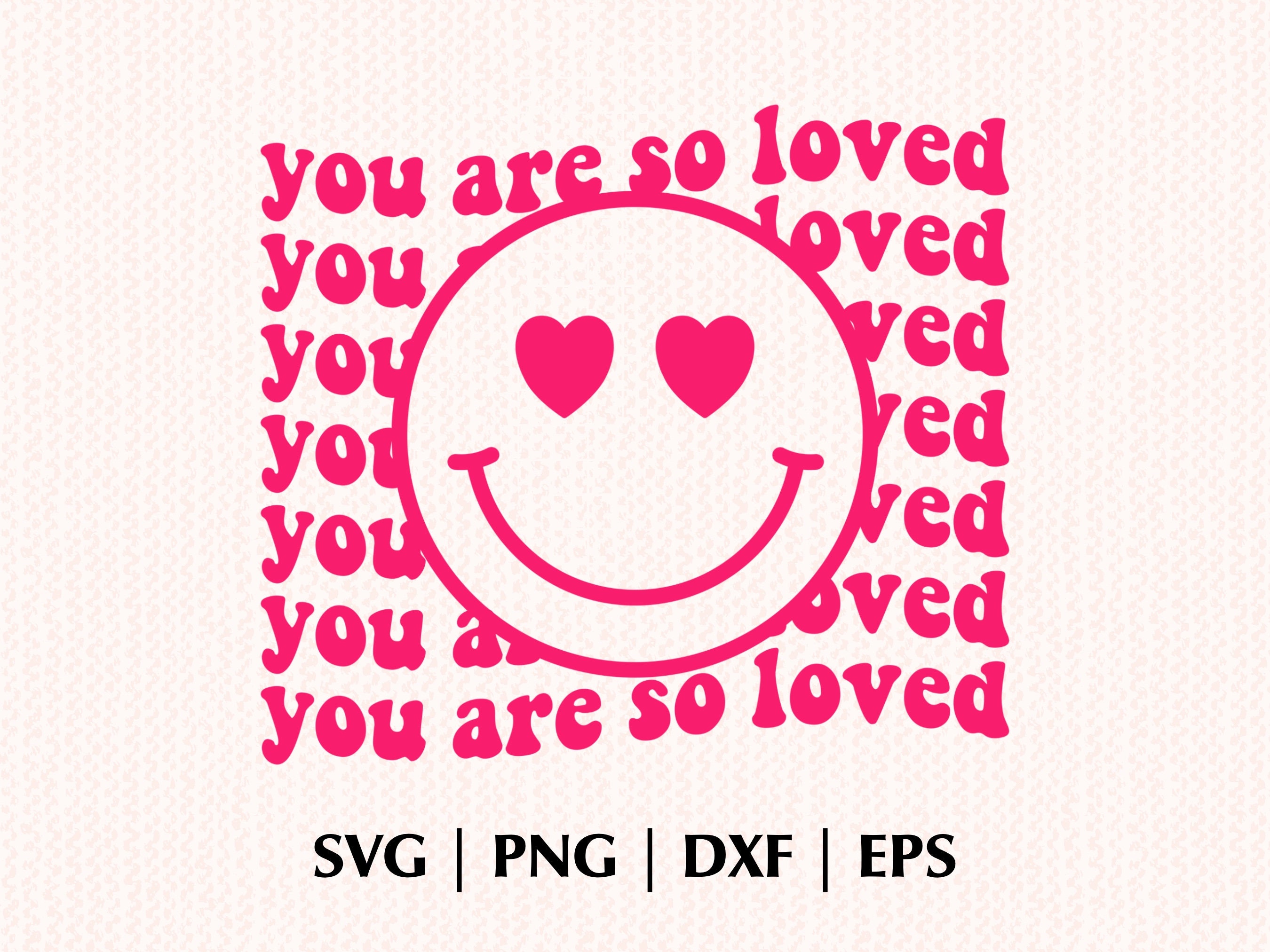Self Love Club Retro Smiley SVG Eps Dxf PNG Positive SVG Drawing ...