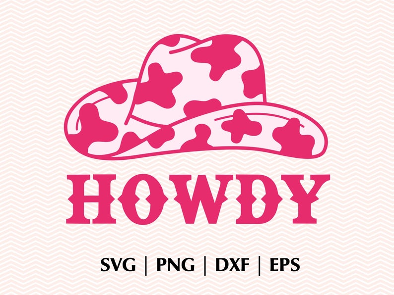 Howdy Cowboy Hat SVG PNG Eps Dxf Western SVG - Etsy