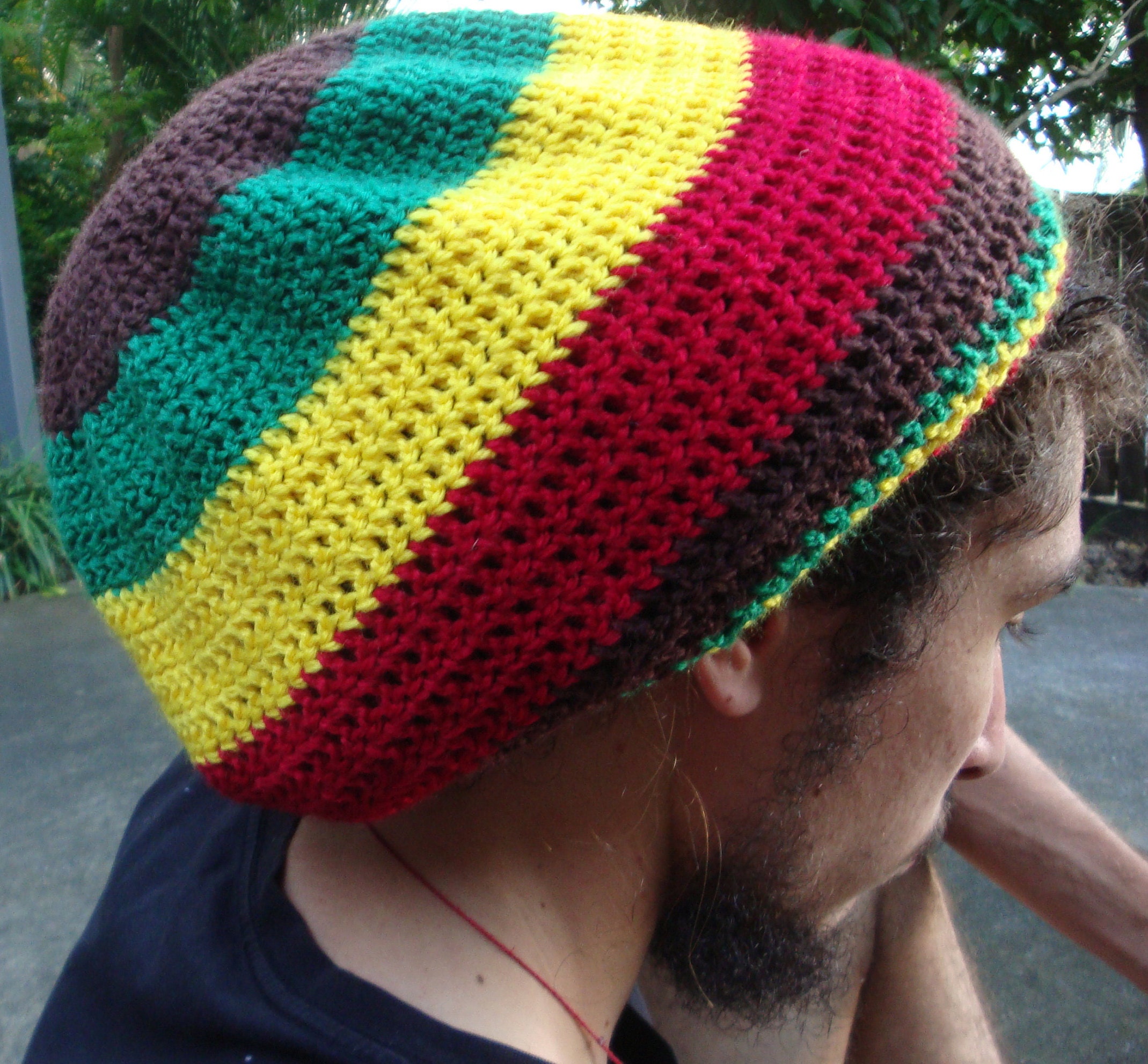 Rastafari Dreadlock Tam / Bob Marley Hat / Rasta Beanie / Red | Etsy