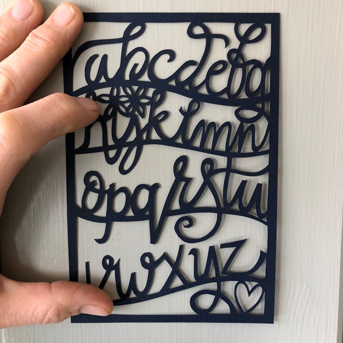 Paper Cut Alphabet Unframed - Etsy