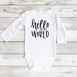 Hello World Bodysuit - Etsy