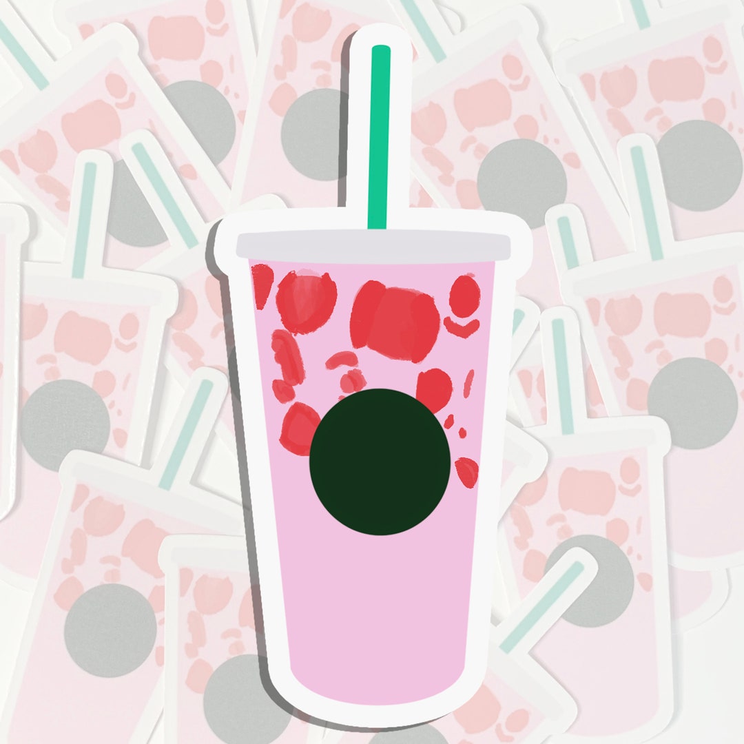 Pink Drink Vinyl Sticker - Starbucks - 3 Inch Sticker - Etsy