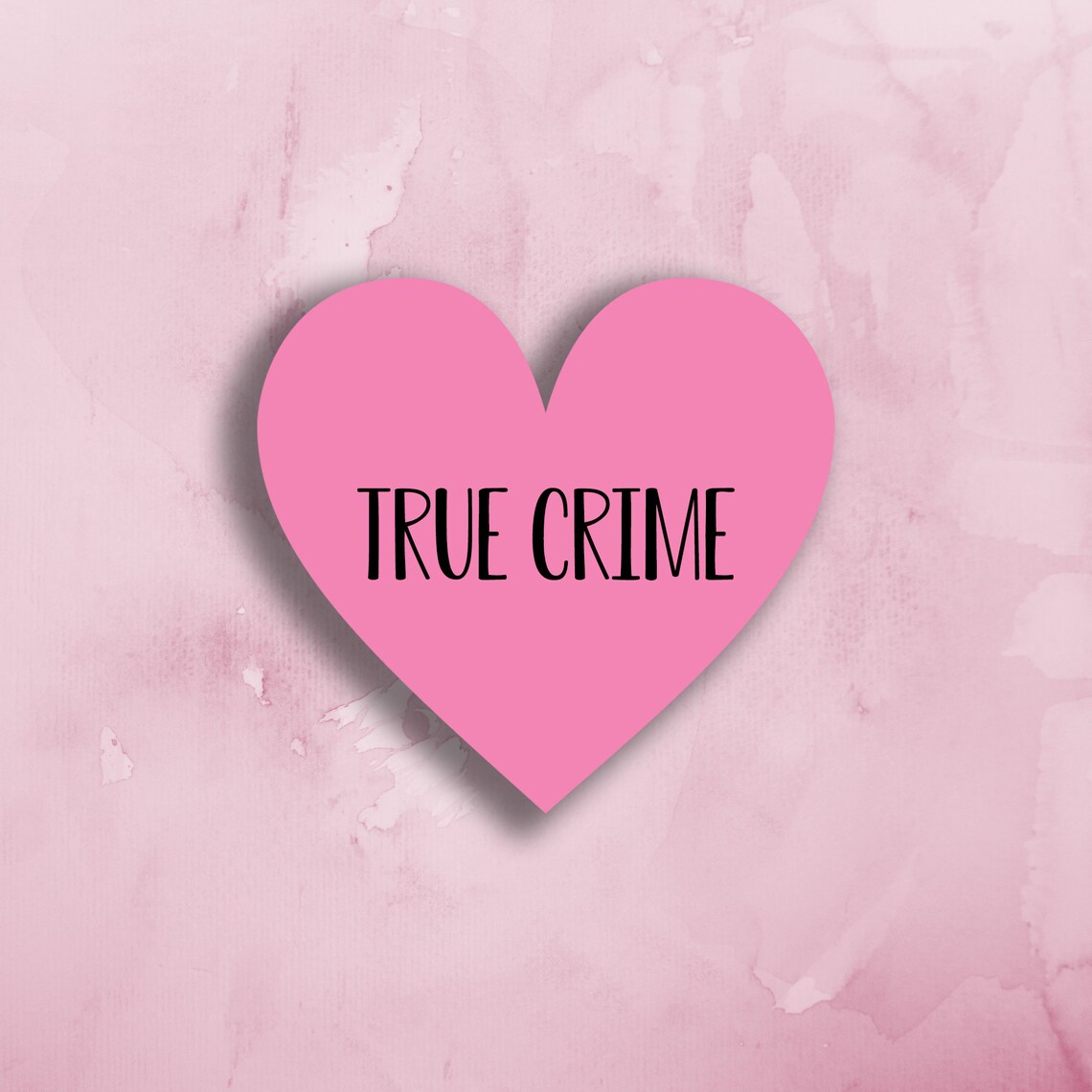 Heart True Crime Love True Crime autocollant de 25 pouces - Etsy France