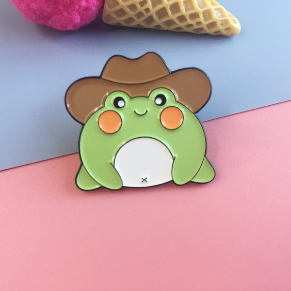 Enamel Frog Pins - Etsy