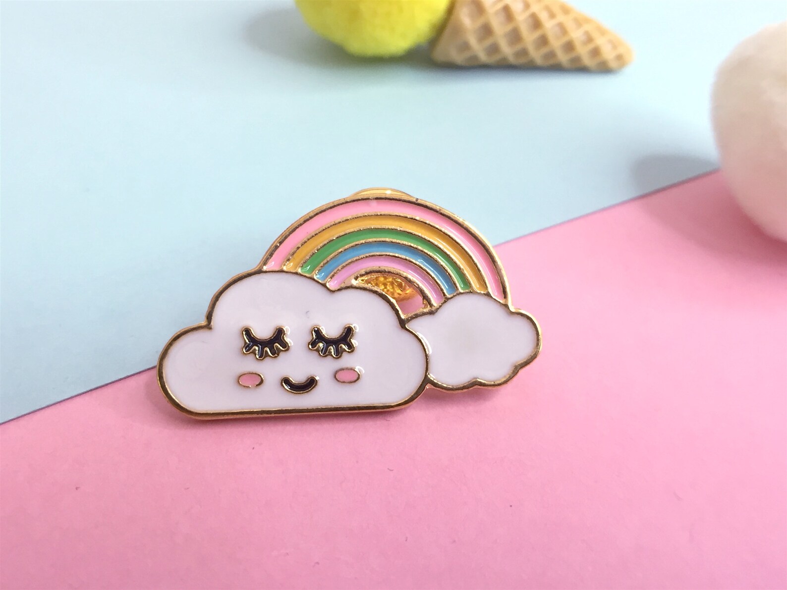 Cute Rainbow Pin Anime Enamel Pins Enamel Pins Enamel Pin | Etsy UK