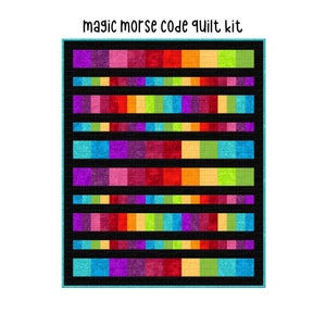 Magic Morse Code Quilt Kit 44 x 54 | Etsy