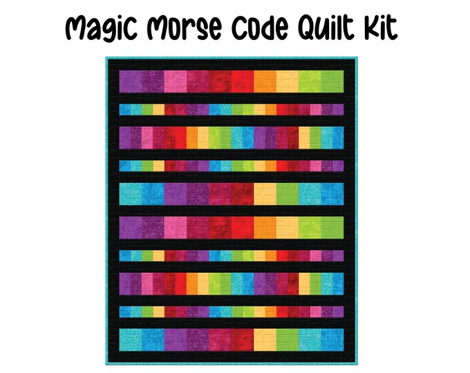 Magic Morse Code Quilt Kit (44" X 54") - Etsy