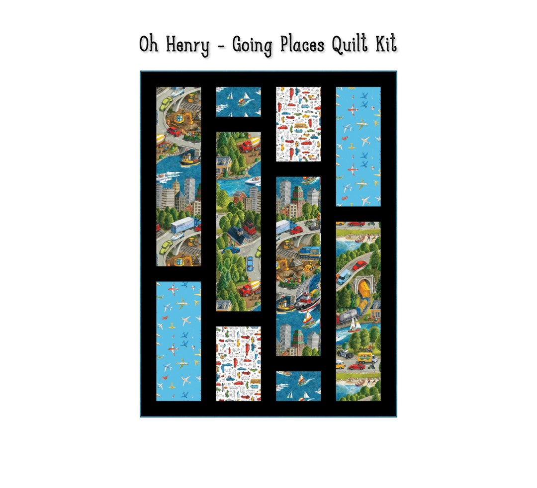 Oh Henry Going Places Quilt Kit 51 X 69 - Etsy