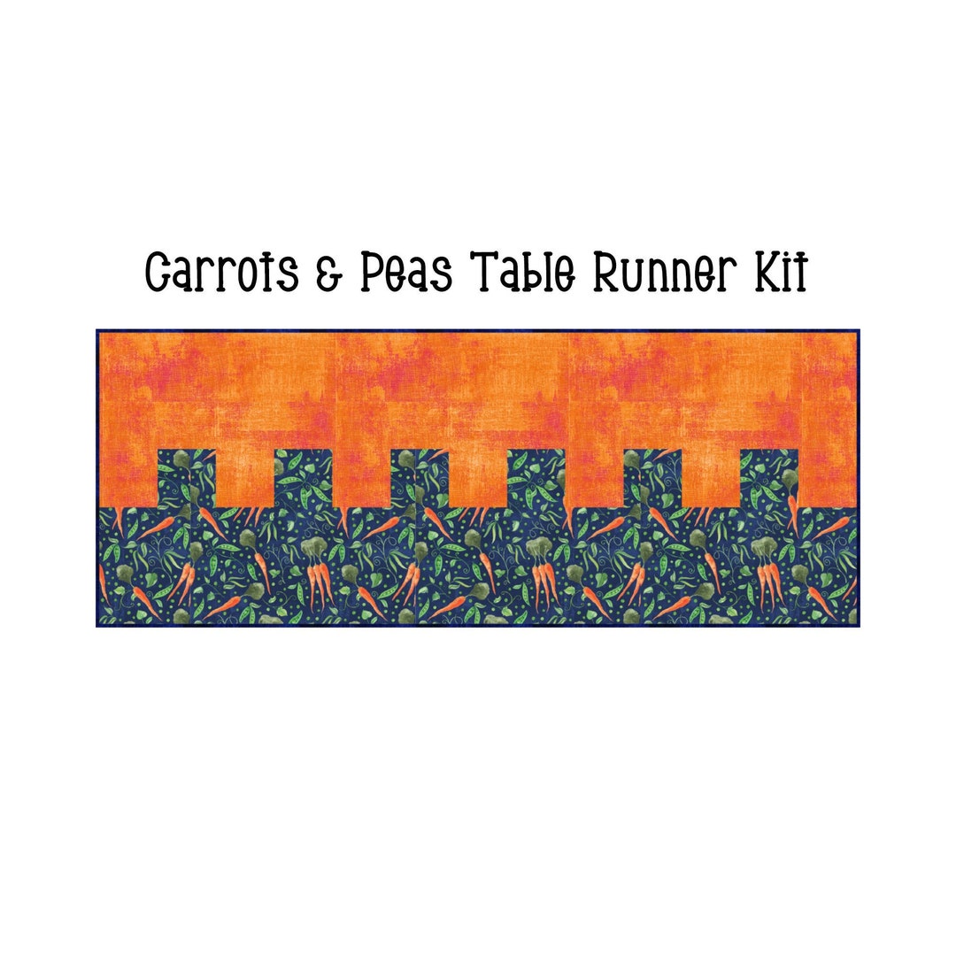 Carrots & Peas Table Runner Kit 20 X 50 - Etsy