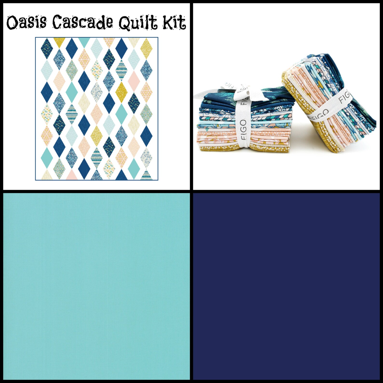 Oasis Cascade Quilt Kit 61 X 71.5 - Etsy
