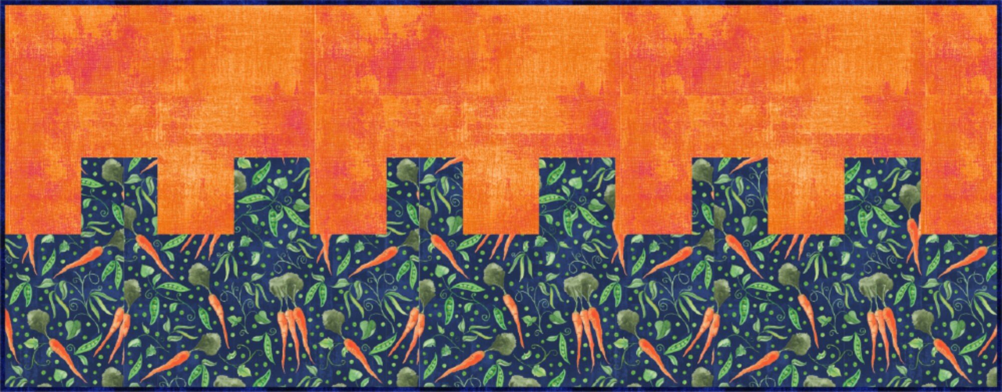 Carrots & Peas Table Runner Kit 20 X 50 - Etsy