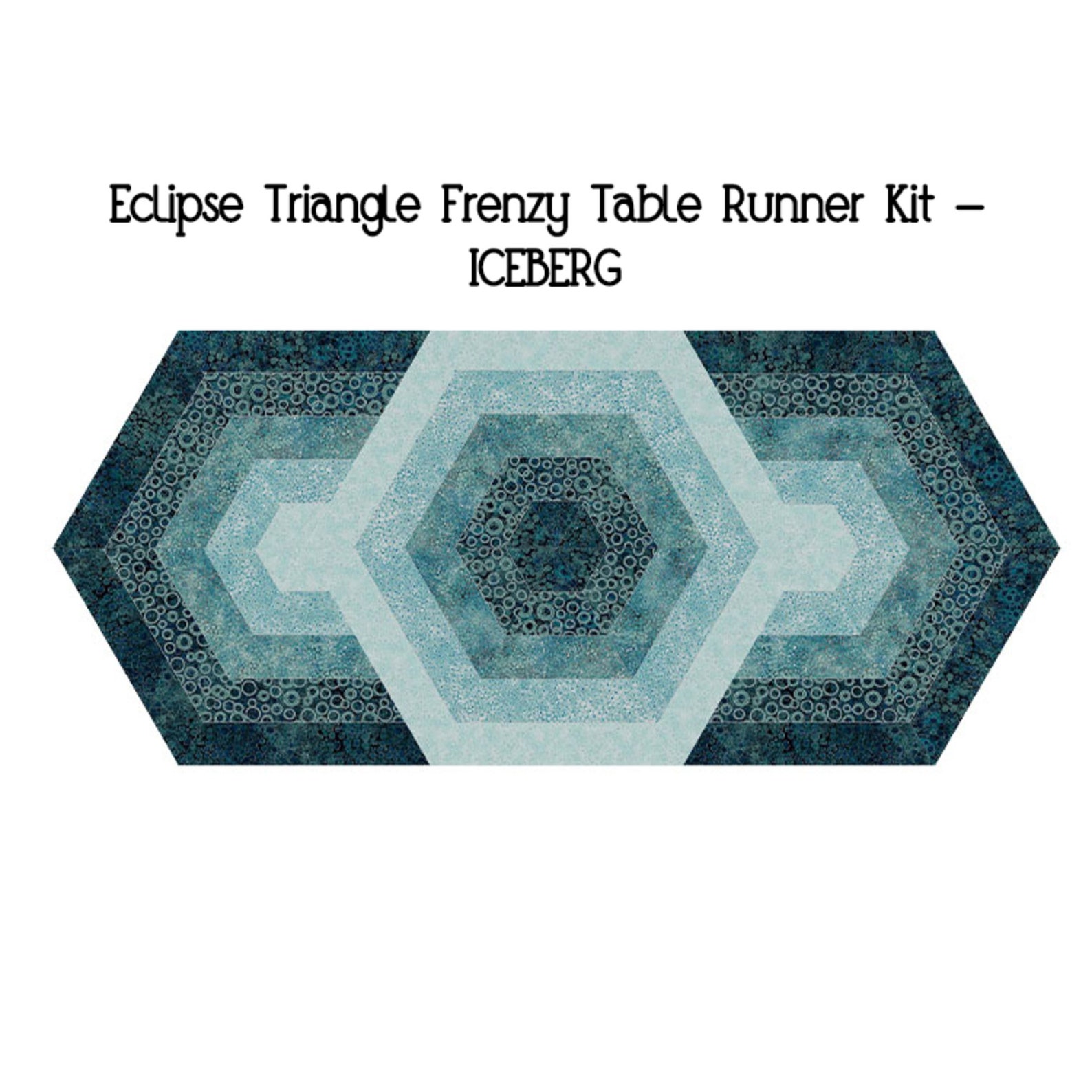 Eclipse Triangle Frenzy Table Runner Kit 20 X 46 Ft. Shimmer Eclipse ...