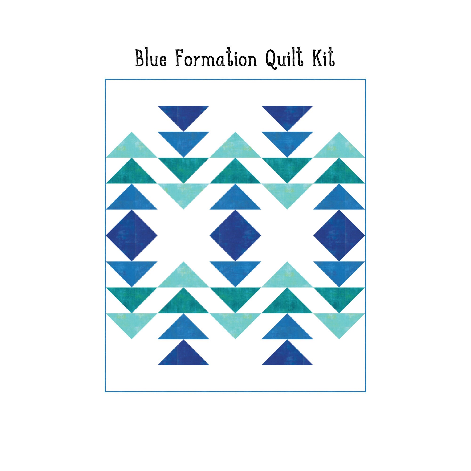 Blue Formation Quilt Kit 60 X 72 - Etsy