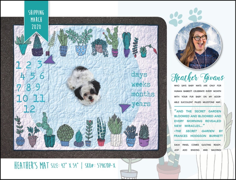 Heather's Milestone Mat Kit 42 X 54 - Etsy
