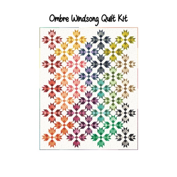 Ombre Windsong Quilt Kit 77 x 99 Ft. Fairy | Etsy