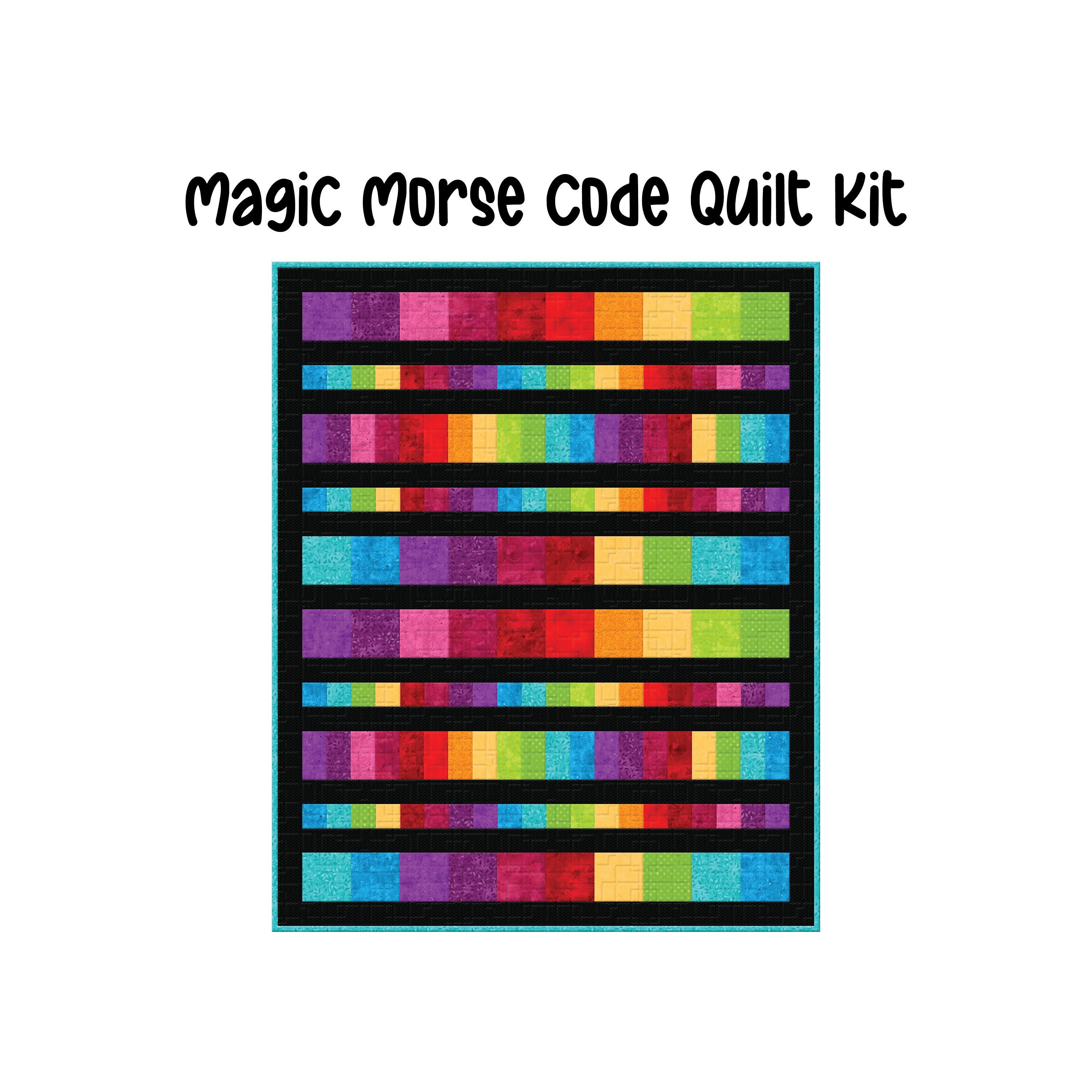 Magic Morse Code Quilt Kit 44 X 54 - Etsy