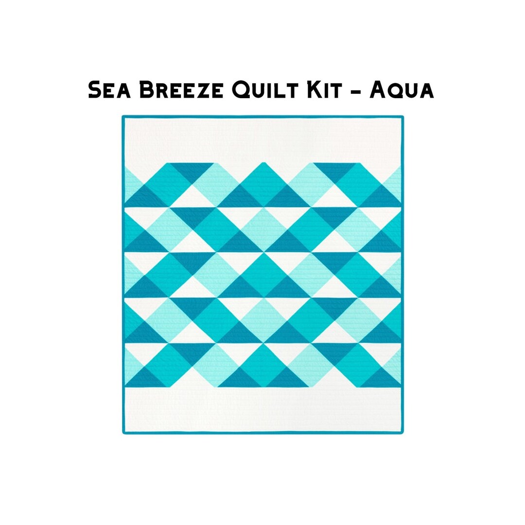 Sea Breeze Quilt Kit 44.5 X 52 Aqua - Etsy