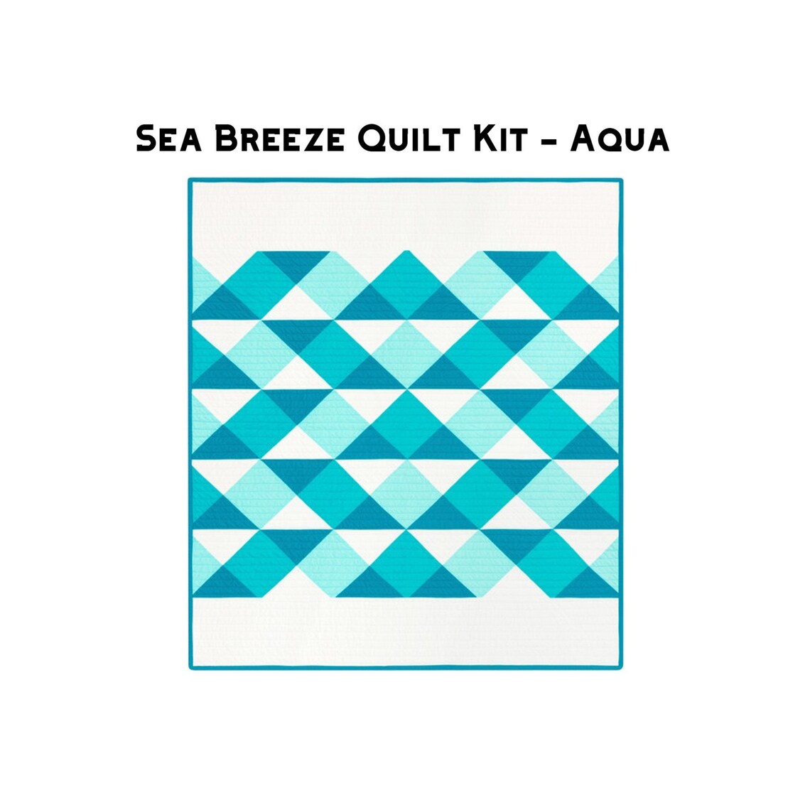 Sea Breeze Quilt Kit 44.5 X 52 Aqua - Etsy