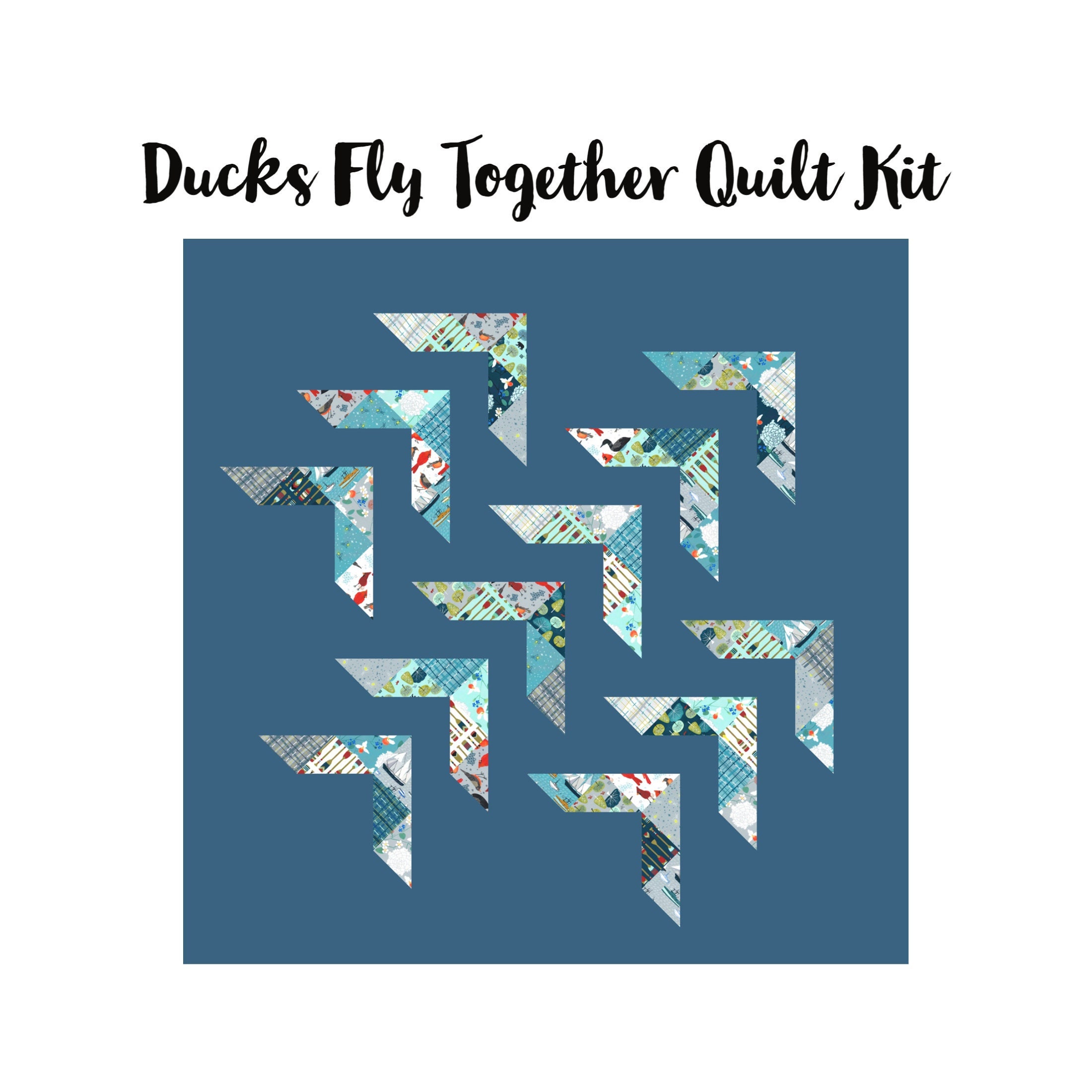 Ducks Fly Together Quilt Kit 60 X 60 - Etsy