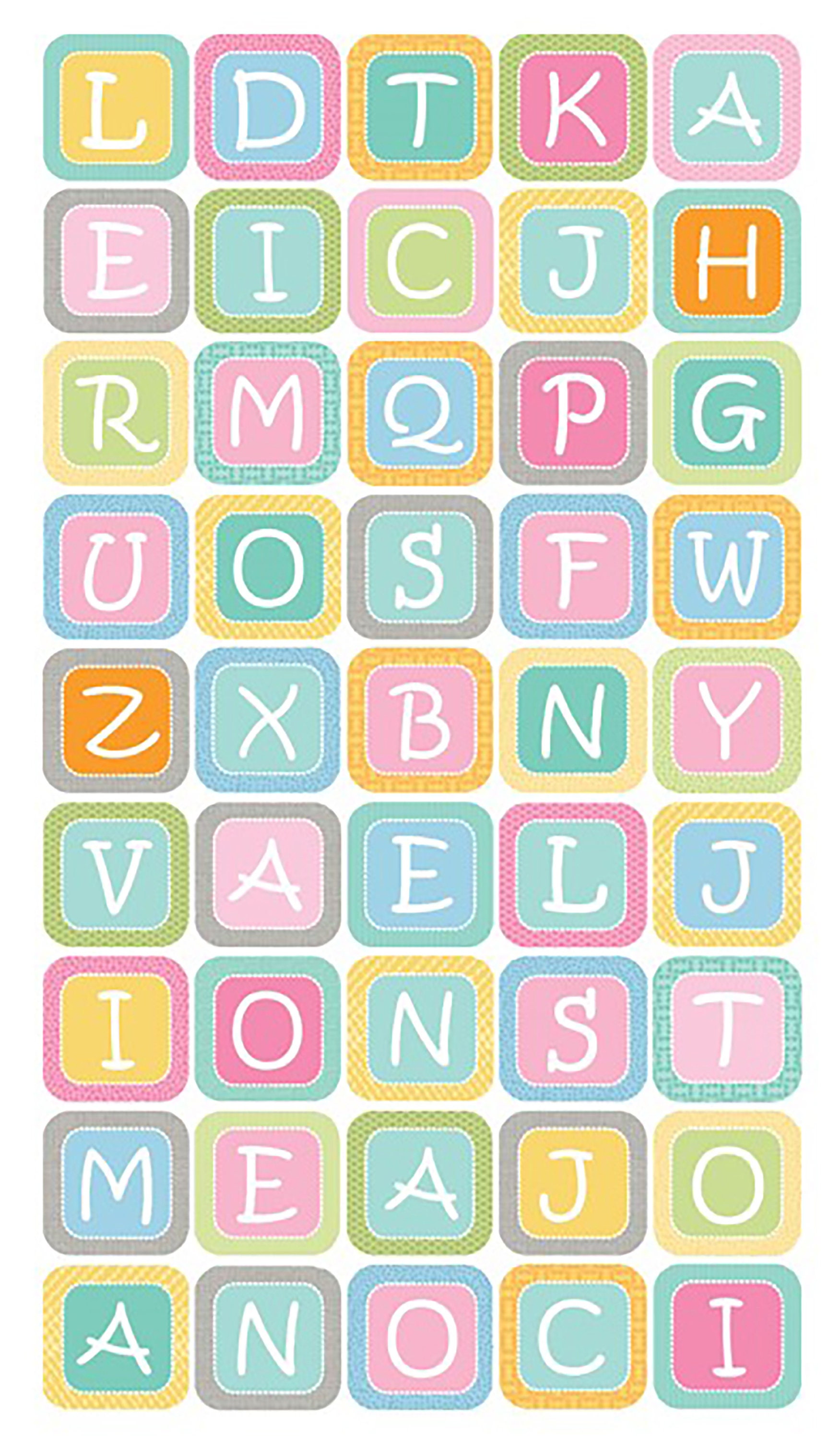 My Little Sunshine 24 Alphabet ABC Blocks Panel - Etsy