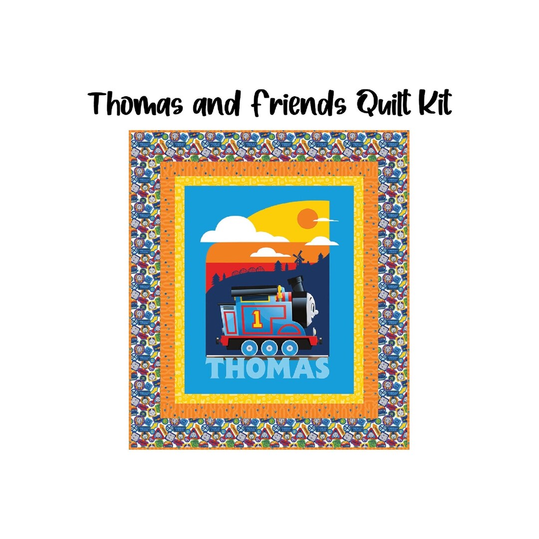Thomas & Friends Panel Quilt Kit 58 X 66 Ft. Full Steam Ahead Fabric ...
