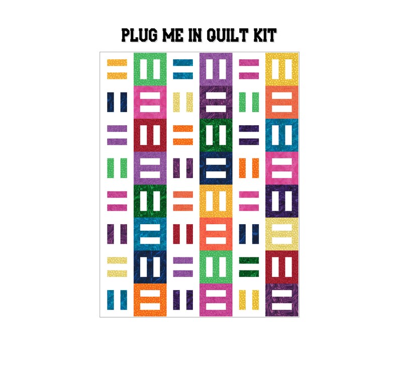 Plug Me in Quilt Kit 60 X 80 - Etsy