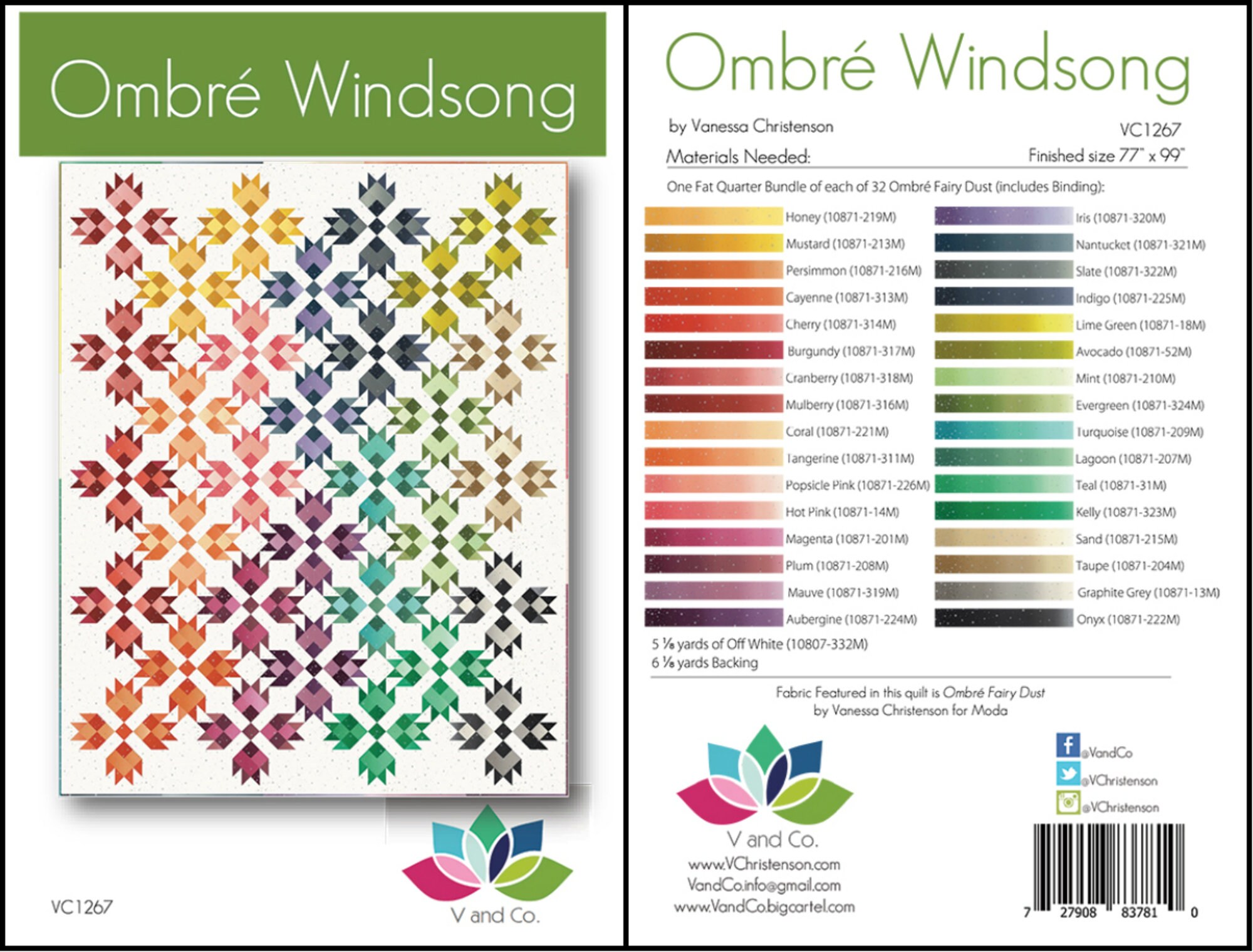 Buy Ombre Windsong Quilt Kit 77 X 99 Ft. Fairy Online in India - Etsy