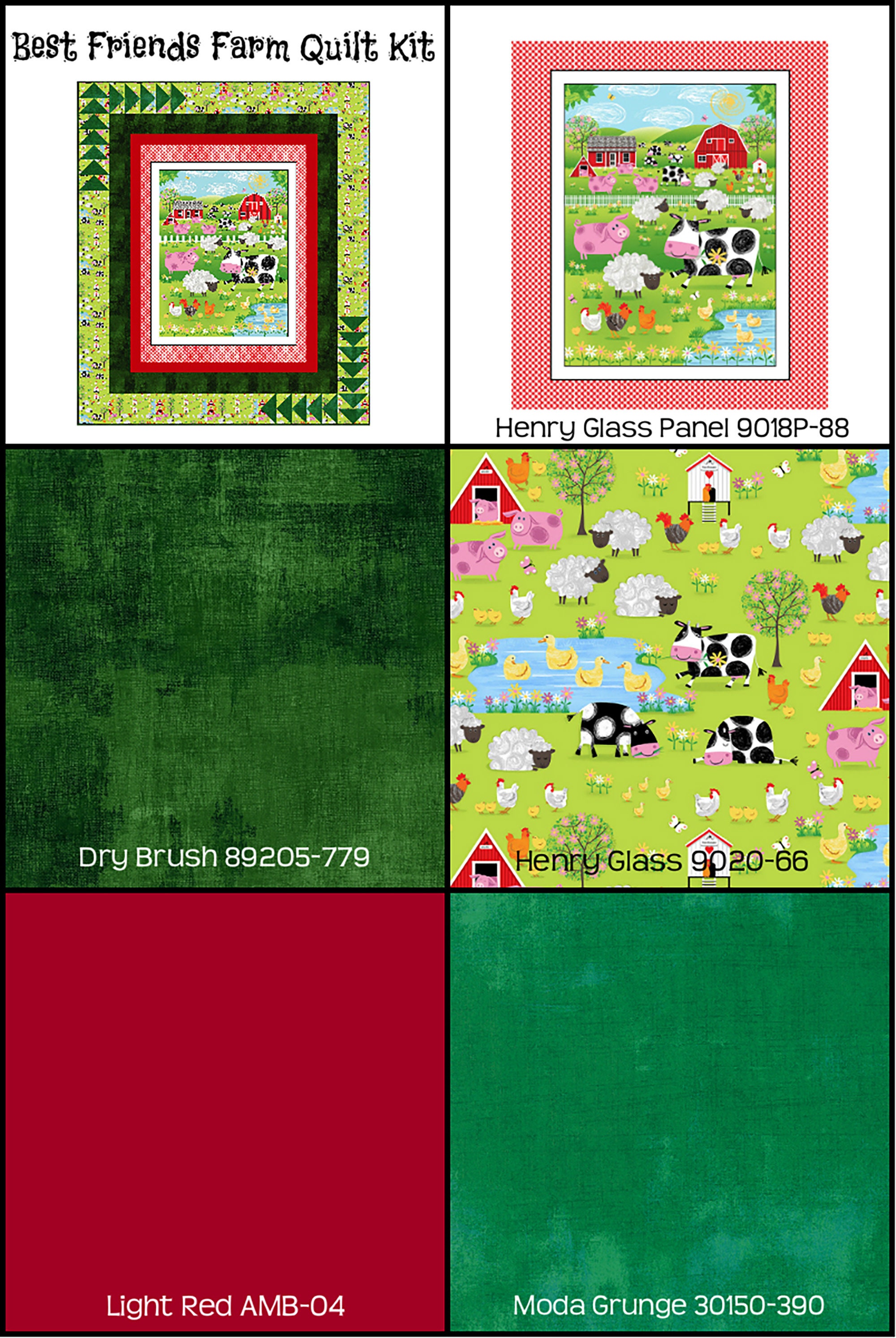 Best Friends Farm Panel Quilt Kit 56 X 68 - Etsy