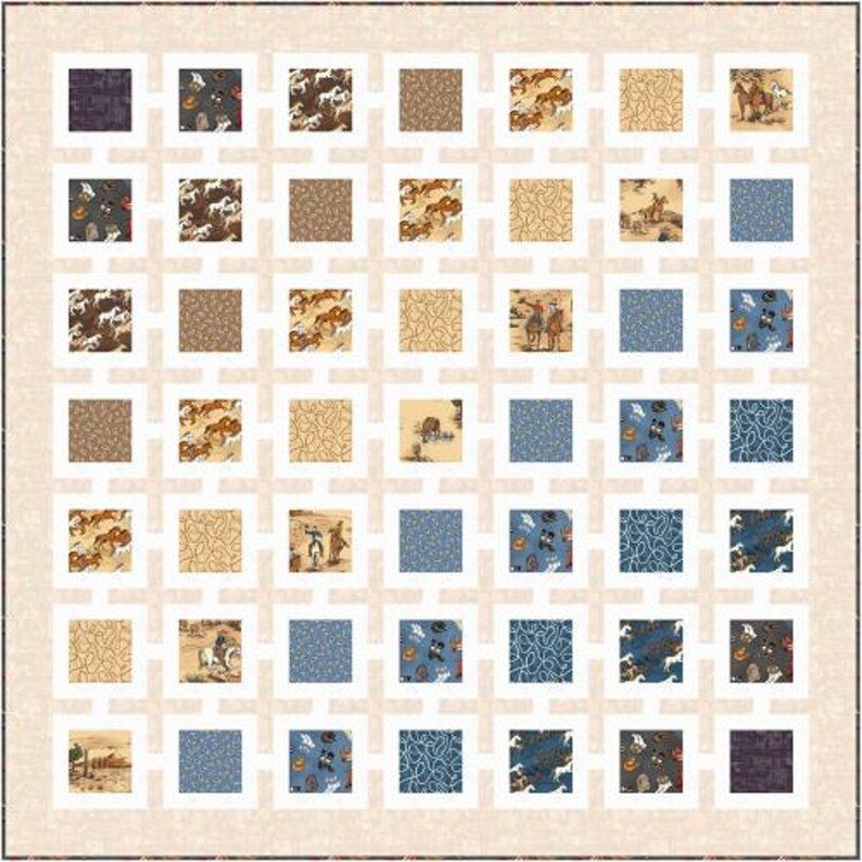 Dodge City Quilt Kit 54 X 54 Ft. Sundance Fabric From Windham - Etsy