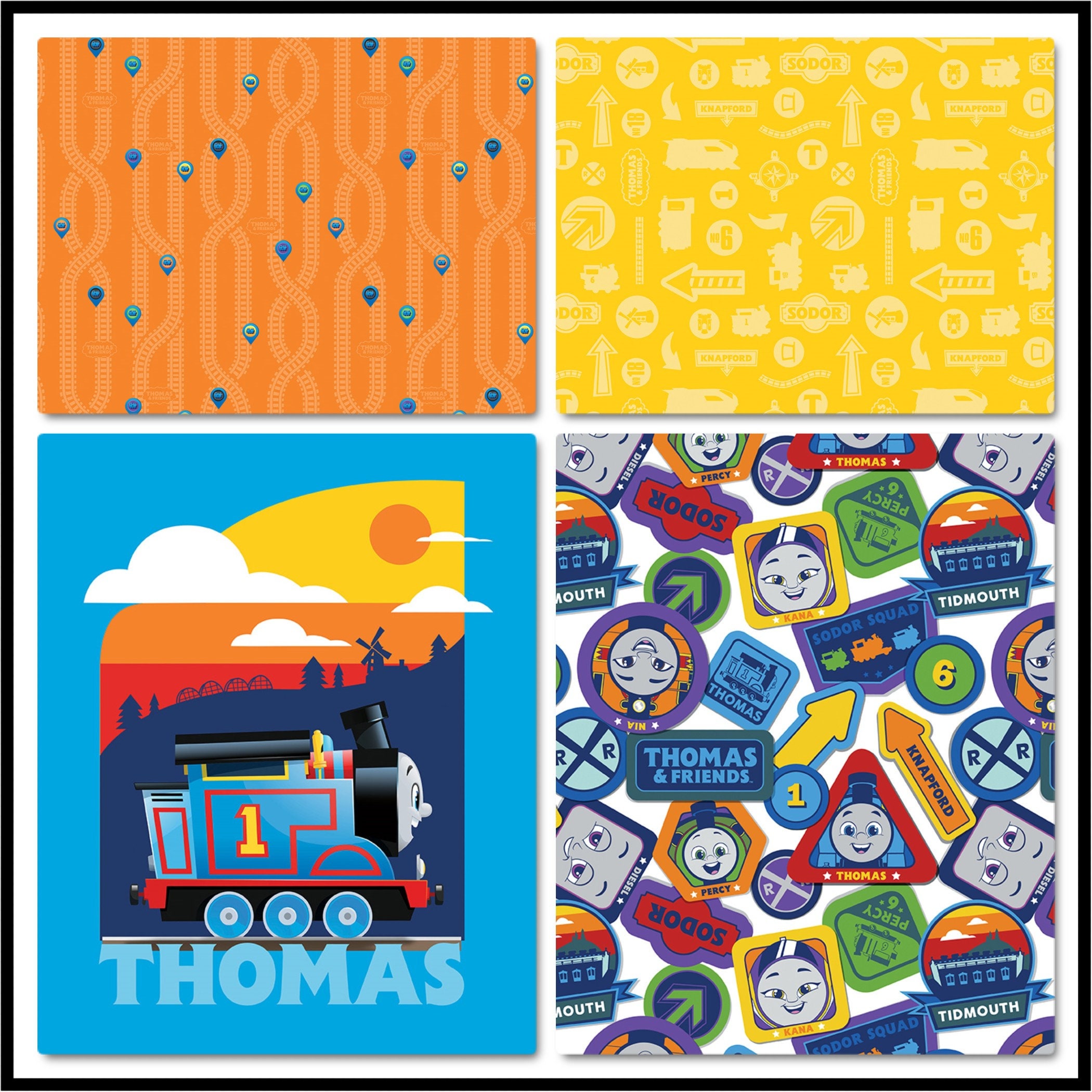 Thomas & Friends Panel Quilt Kit 58 X 66 Ft. Full Steam Ahead Fabric ...