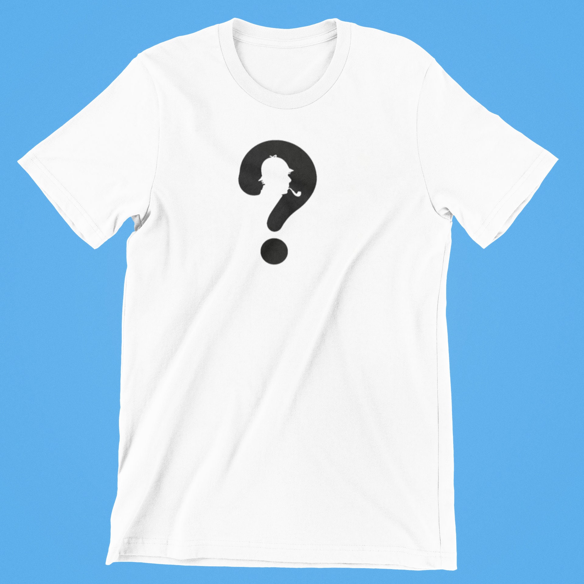 Sherlock Holmes Question Mark DIY T-shirt Unisex Size XS to | Etsy