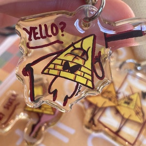 Bill Cipher Keychain Gravity Falls Admit It, You Missed Me! - Etsy