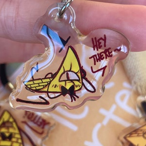 Llavero Bill Cipher Gravity Falls Admítelo, me extrañaste - Etsy México