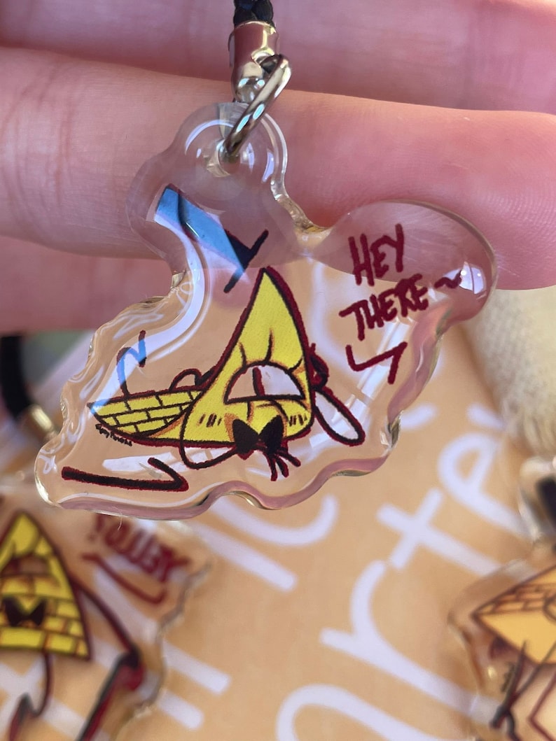 Bill Cipher Keychain Gravity Falls Admit It, You Missed Me! - Etsy