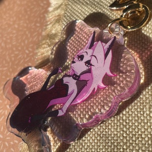 Helluva Boss Loona Keychain Glitter ! - Etsy